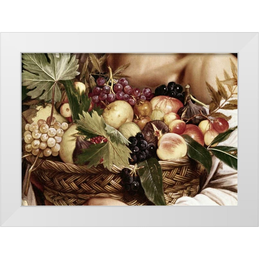 Caravaggio 14x11 White Modern Wood Framed Museum Art Print Titled - Boy ...