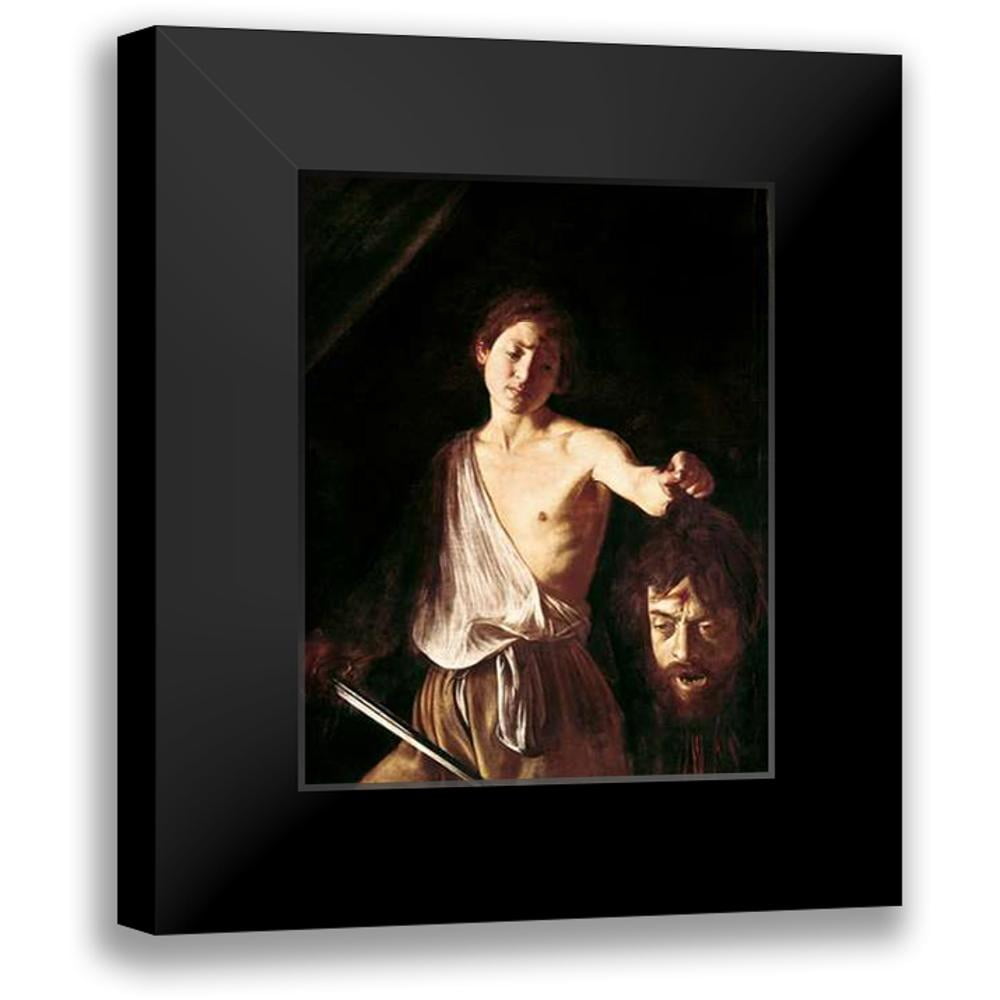 Caravaggio 15x18 Black Modern Framed Museum Art Print Titled - David ...