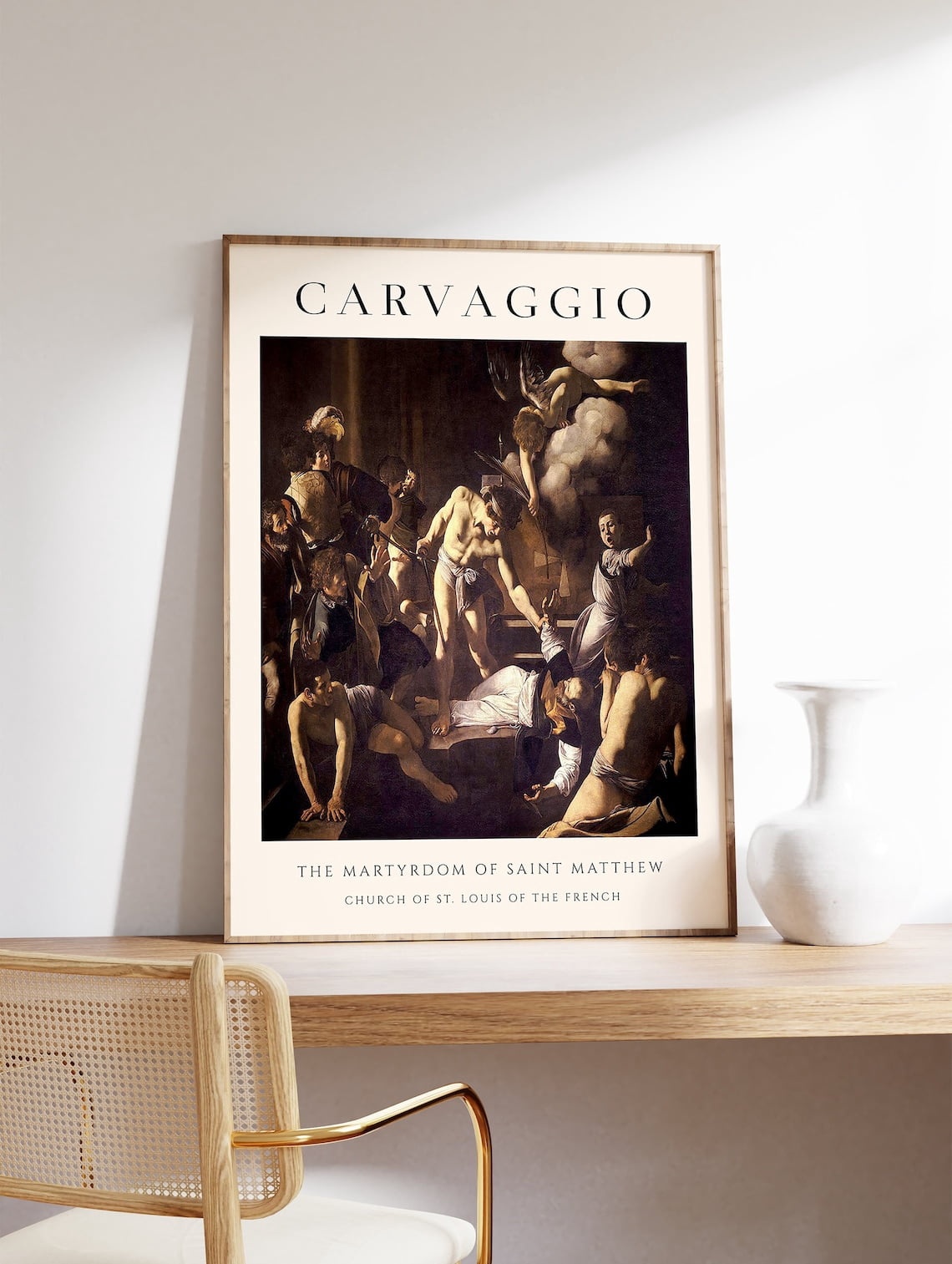 Caravaggio Martyrdom of Saint Matthew Religious Classic Christian Wall ...