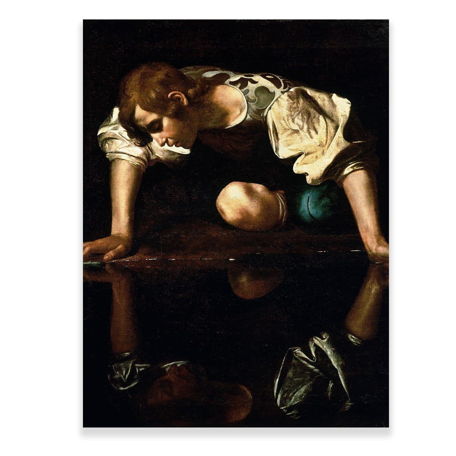 Caravaggio Poster - Narcissus Art Print - Baroque Wall Art - Portrait ...