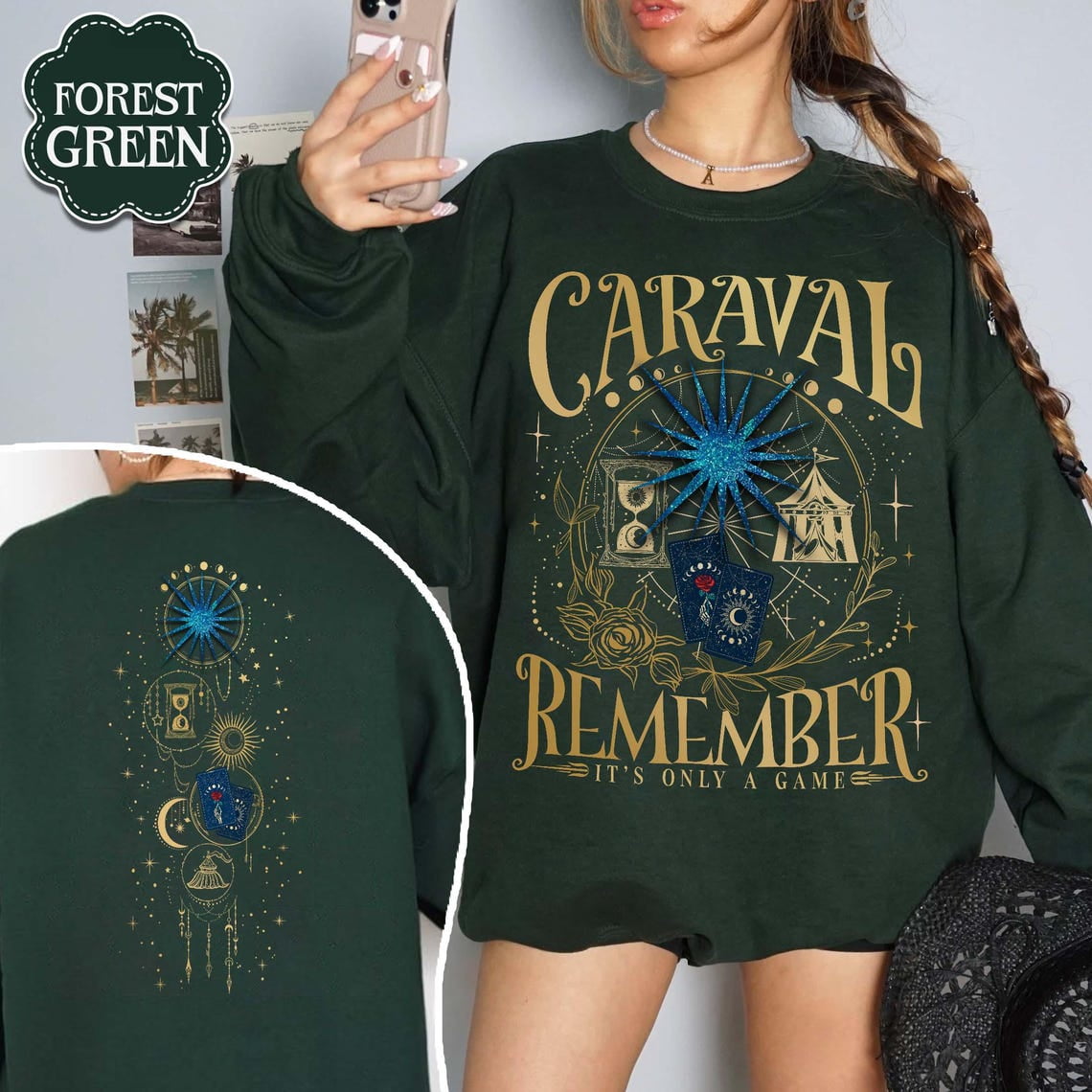Caraval Sweatshirt, Remember It'S Only A Game Shirt, Legendary Booktok ...