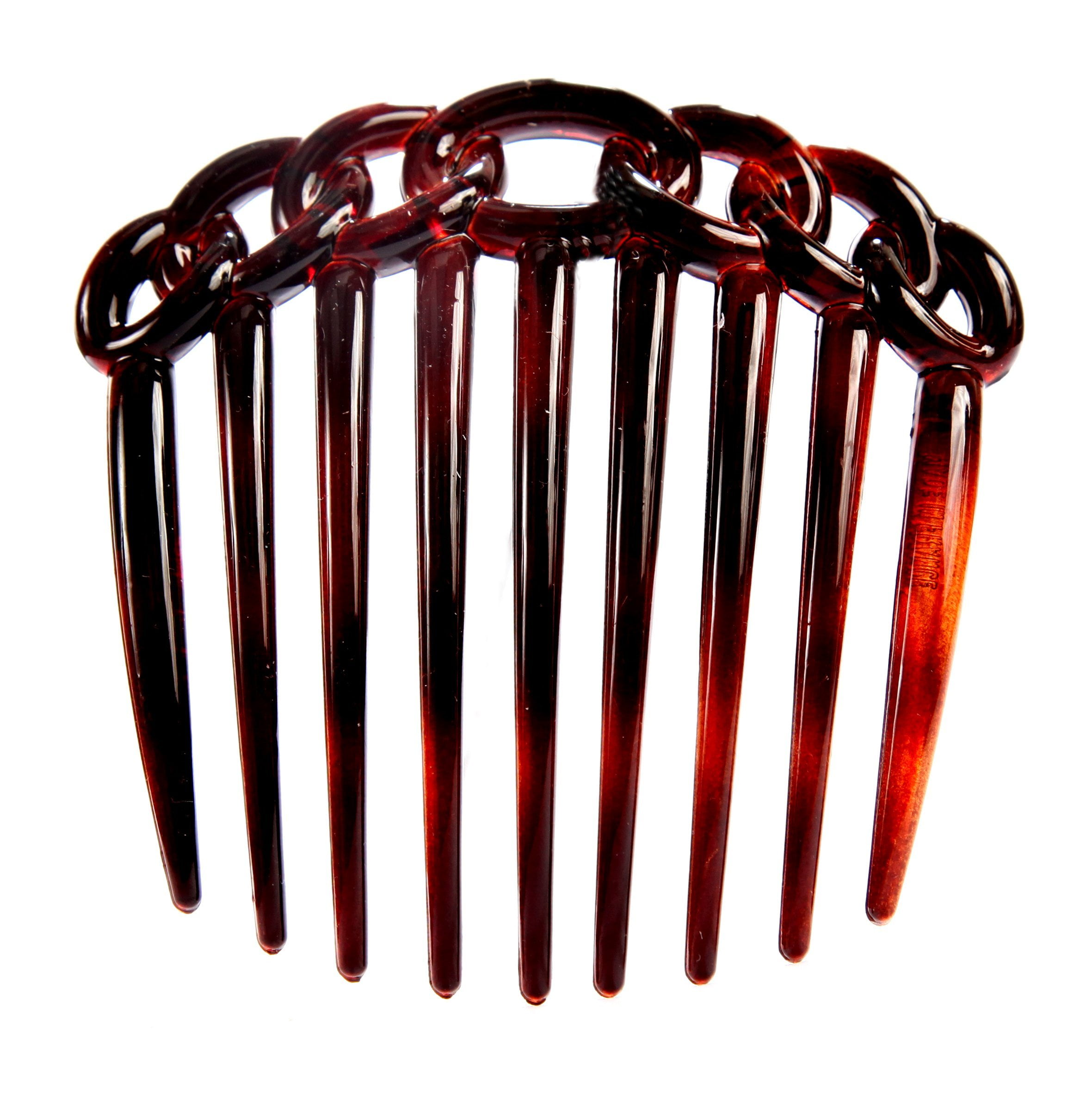 Caravan 9 Teeth Chain Like Design Tortoise Shell French Twist Comb, 1 ...
