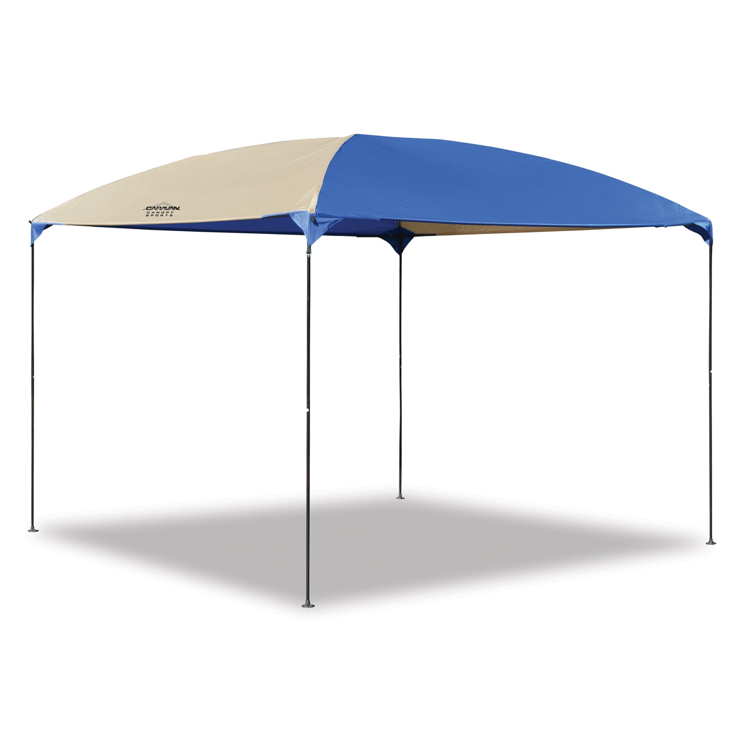 Caravan Canopy 9 ft. x 9 ft. GardenShade Dining Canopy, Blue and Tan ...