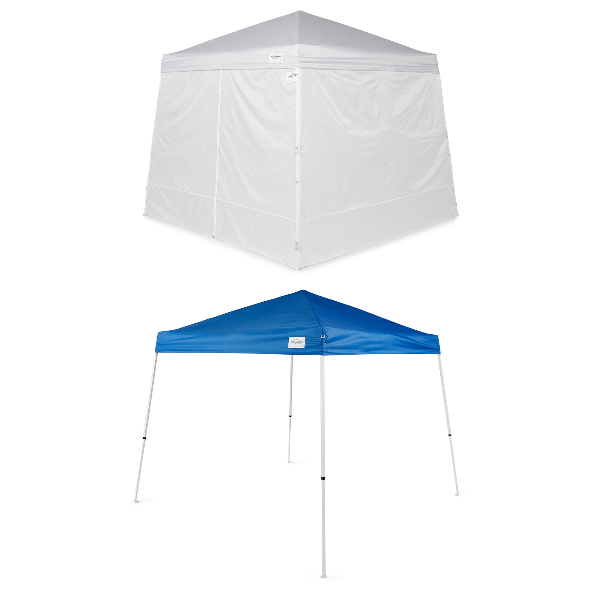 Caravan Canopy V-Series 10x10 2 Slant Leg Sidewall Kit & Instant Canopy ...