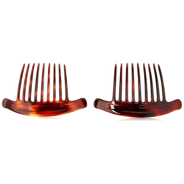 Caravan French Interlocking Comb Tortoise Shell Pair.65 Ounce - Walmart.com