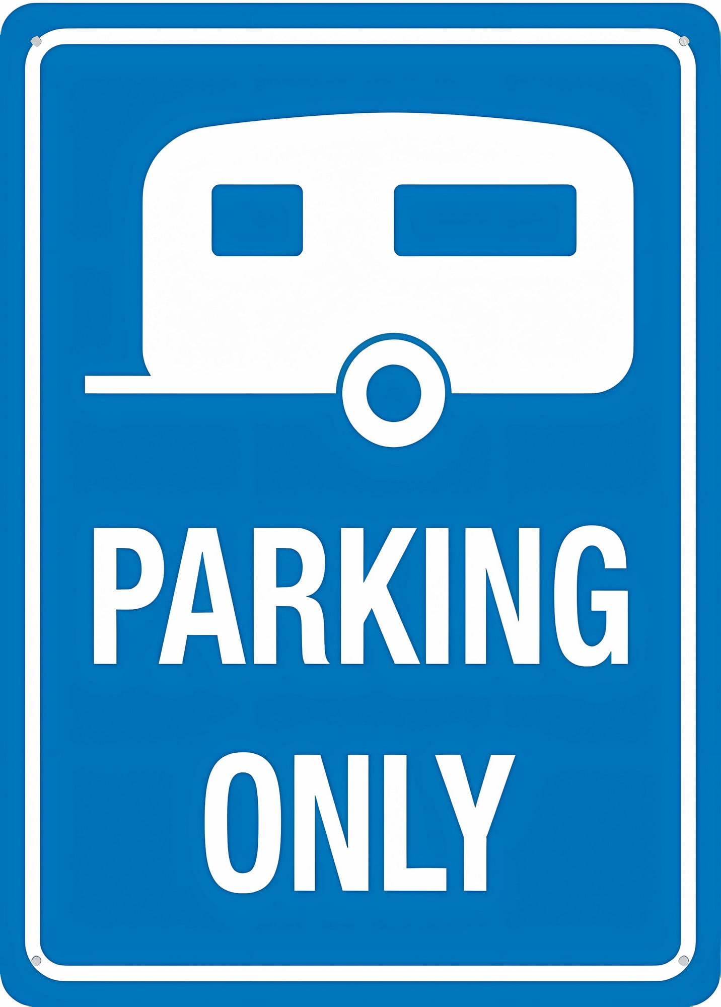 Caravan Parking Only Sign, 8"x12" Metal Aluminum Weather-Resistant Sign ...