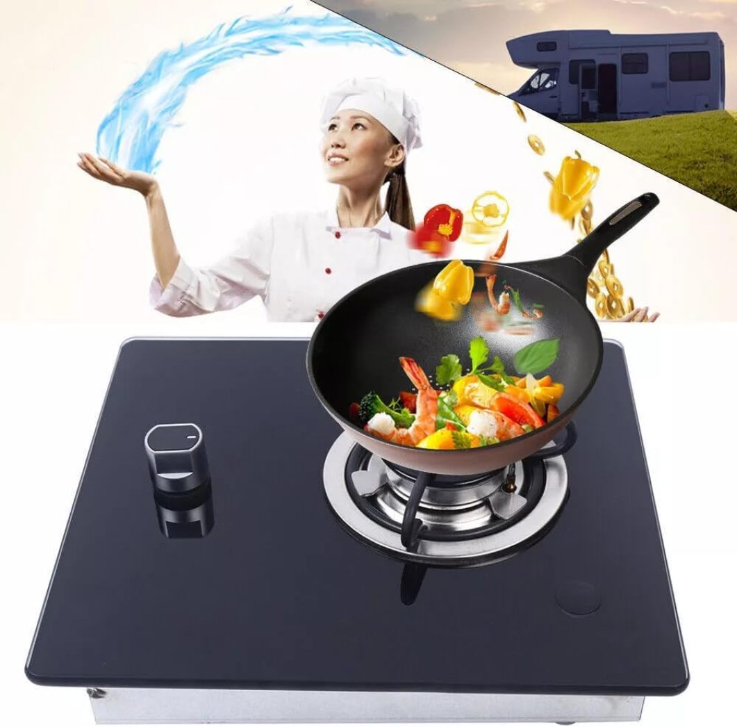 Caravan RV Camper Boat LPG Gas Stove Hob Cooktop Cooker Tempered Glass ...