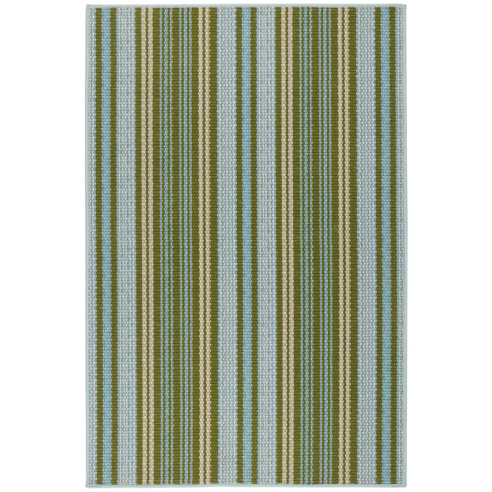Dash & Albert Caravan Stripe Machine Washable Rug, 5' x 8', Multi ...
