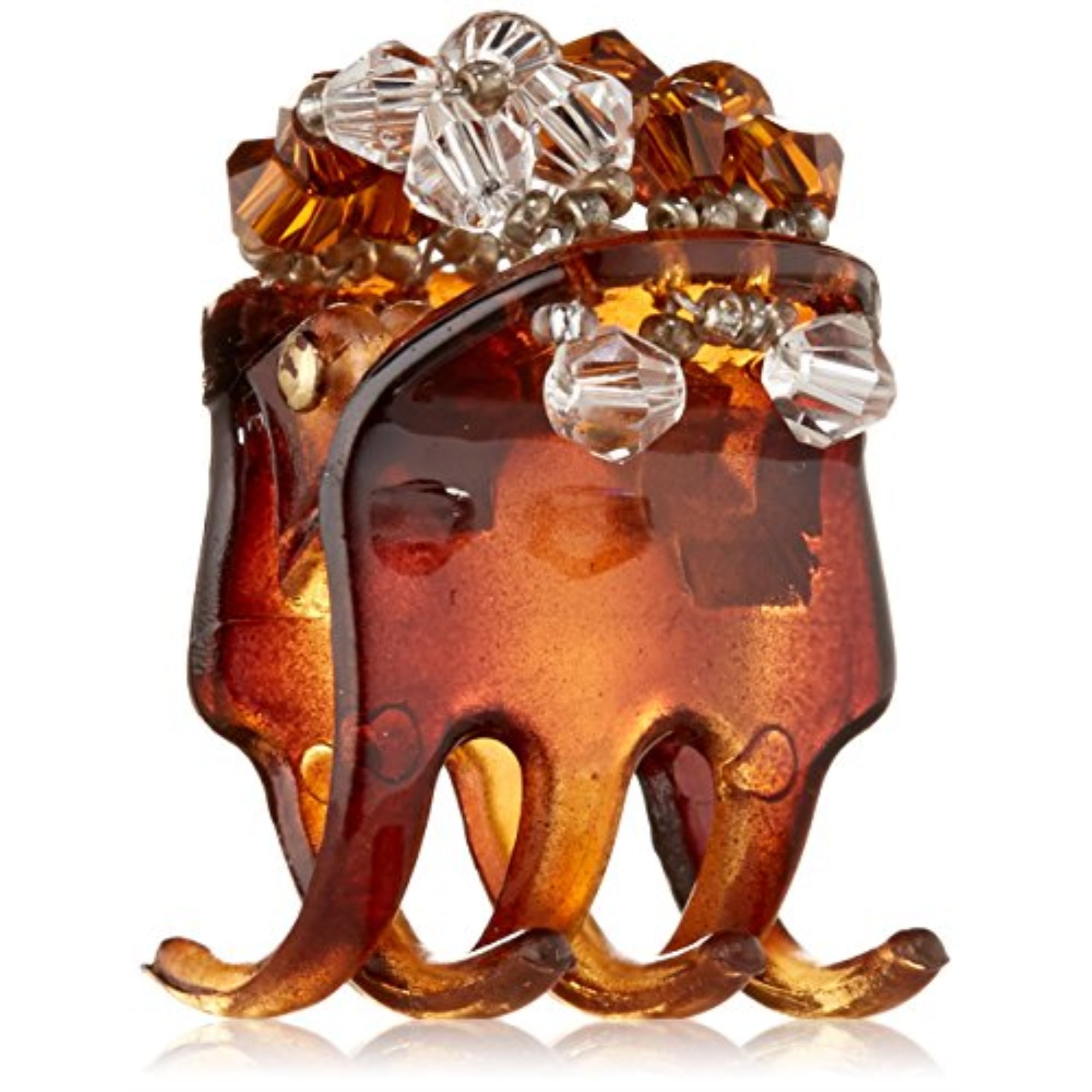 Caravan Tortoise Shell Clip, Mini with Crysytals Ponytail Claw ...