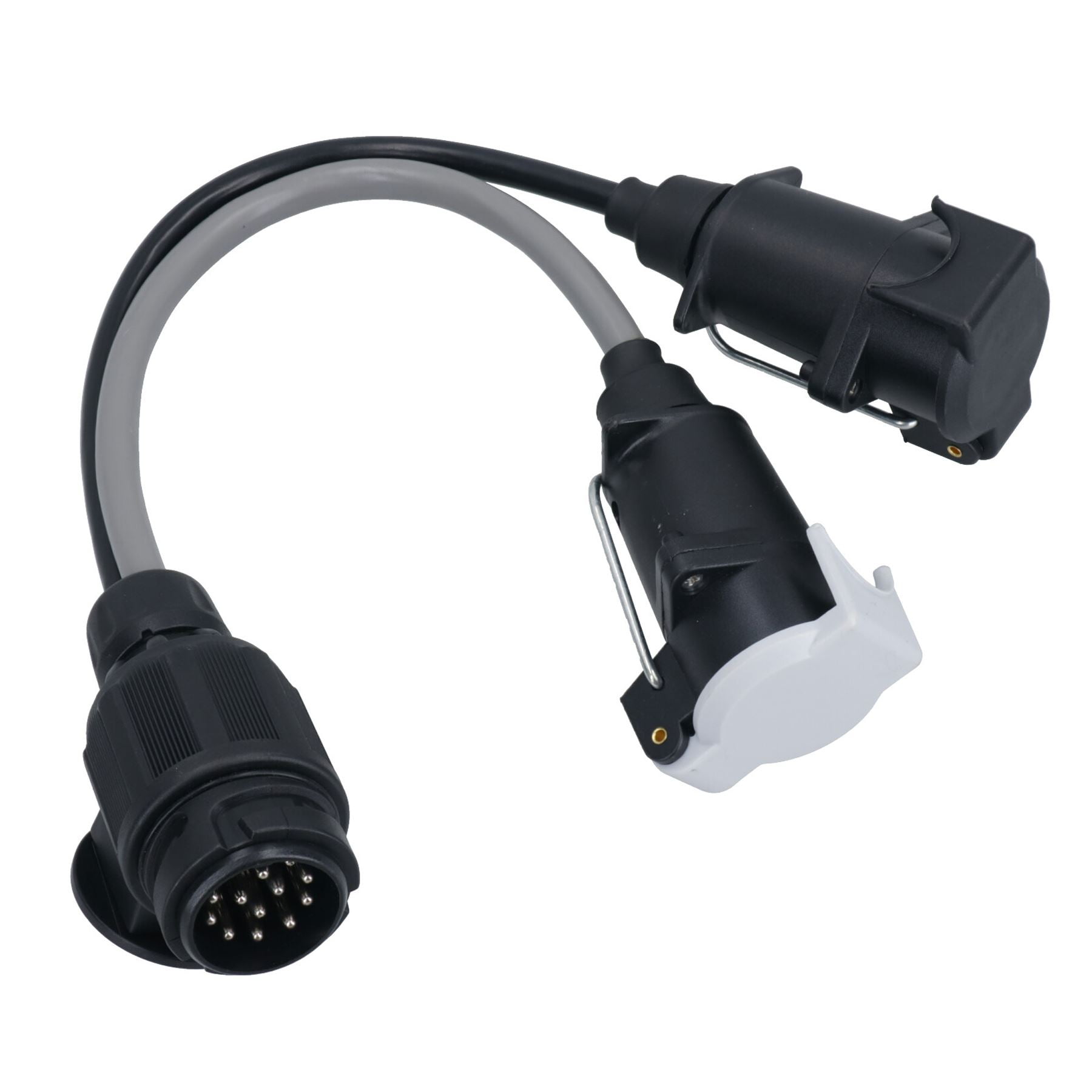 Caravan Trailer Adaptor Extension Lead 13 Pin – 7 Pin N and S Towing ...