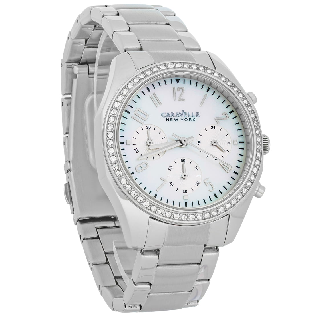 Caravelle By Bulova Women's Chronograph Stainless Crystal Quartz Watch ...