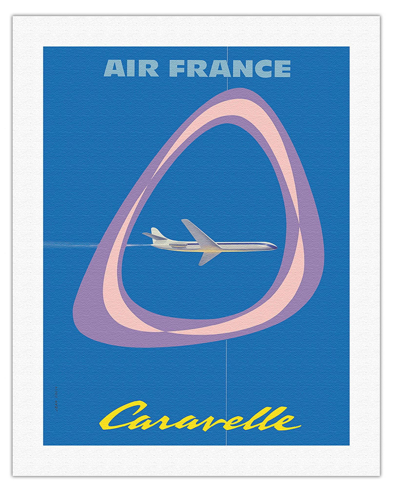 Caravelle - France - Caravelle F-BHRB "Lorraine" Jet Airliner - Vintage ...