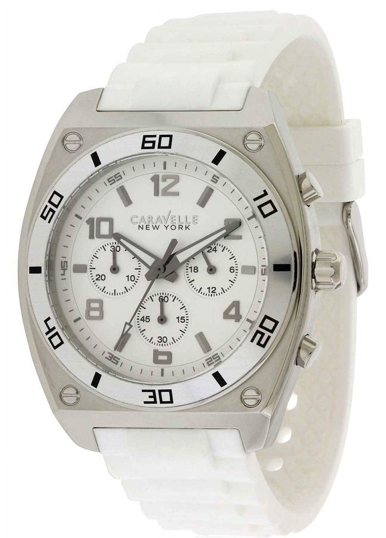 Caravelle New York Clark Rubber Chronograph Mens Watch 43A126 - Walmart.com