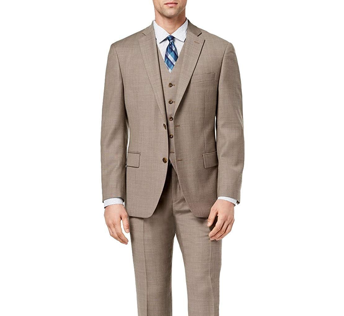 Caravelli Men's 60523 3-Piece Single Breasted Slim Fit Vested Suit ...