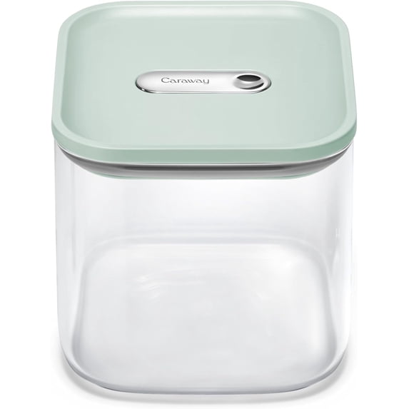 Caraway 2.5qt Glass Airtight Food Storage Container with Lid – Non ...