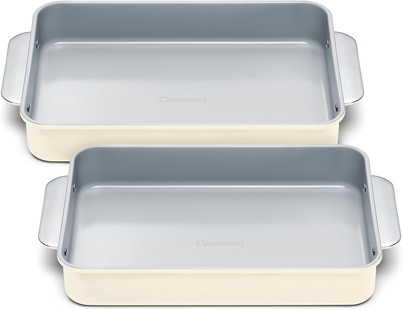Caraway Non-Stick Ceramic 9”x13” Rectangle Pan - Naturally Slick ...