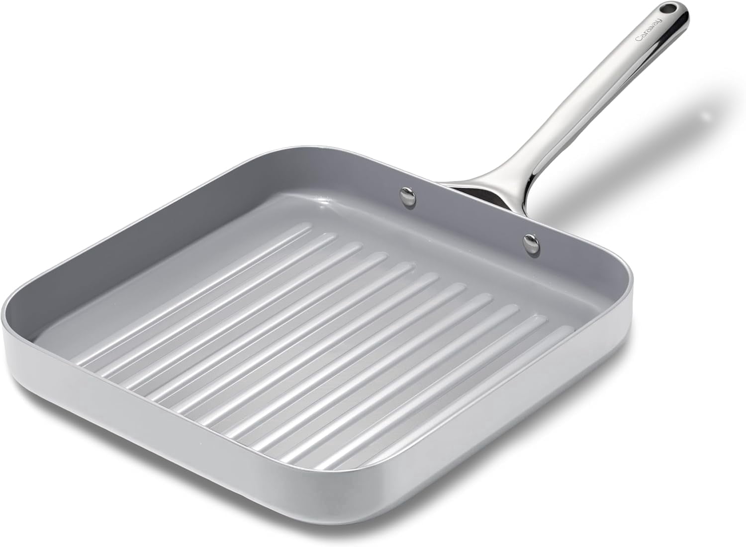 Caraway Square Grill Pan - 11” Grill Pan - Non-Stick Ceramic Coated ...