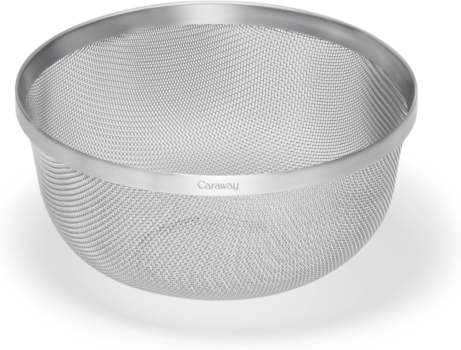Caraway Stainless Steel Strainer - 4 qt Kitchen Strainer - Mesh ...
