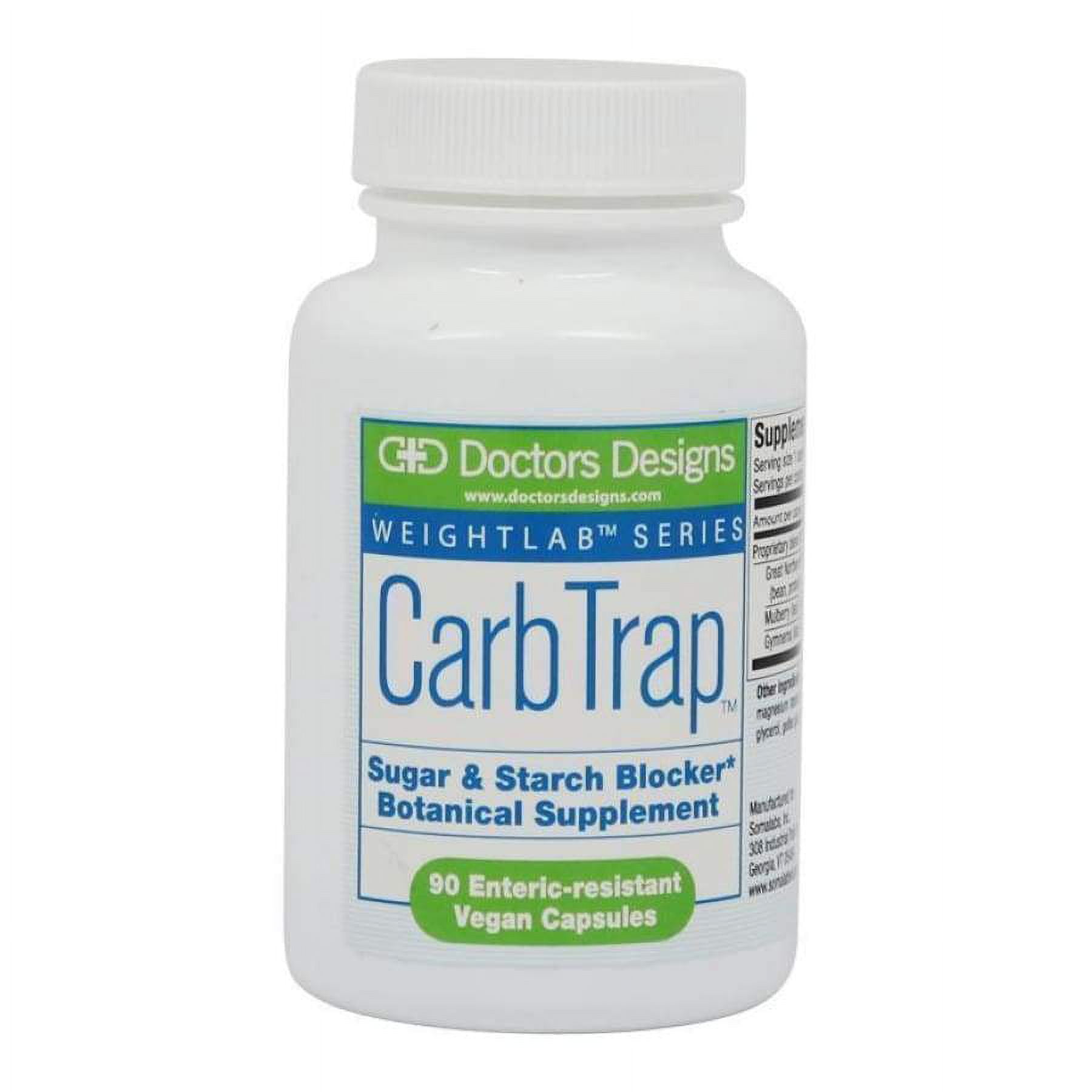 CarbTrap Sugar & Starch Blocker (90 Tablets) by Doctors Designs ...