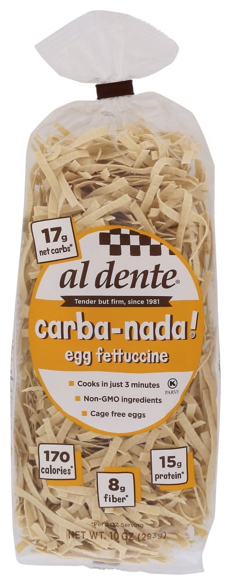 Carba-Nada Healthy Egg Fettuccine Noodles, 10 Oz, 1 Pack from United ...