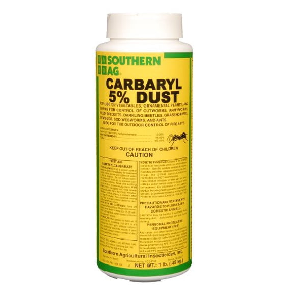Carbaryl 5% Dust Insecticide 1 Lb - Bug Killer Powder Pesticide ...