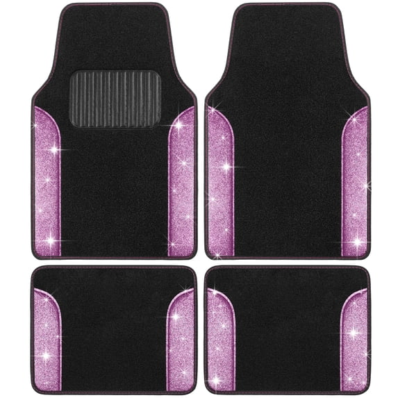 Carbella Glitter Bling Car Mats - Universal Fit - Purple - Walmart.com