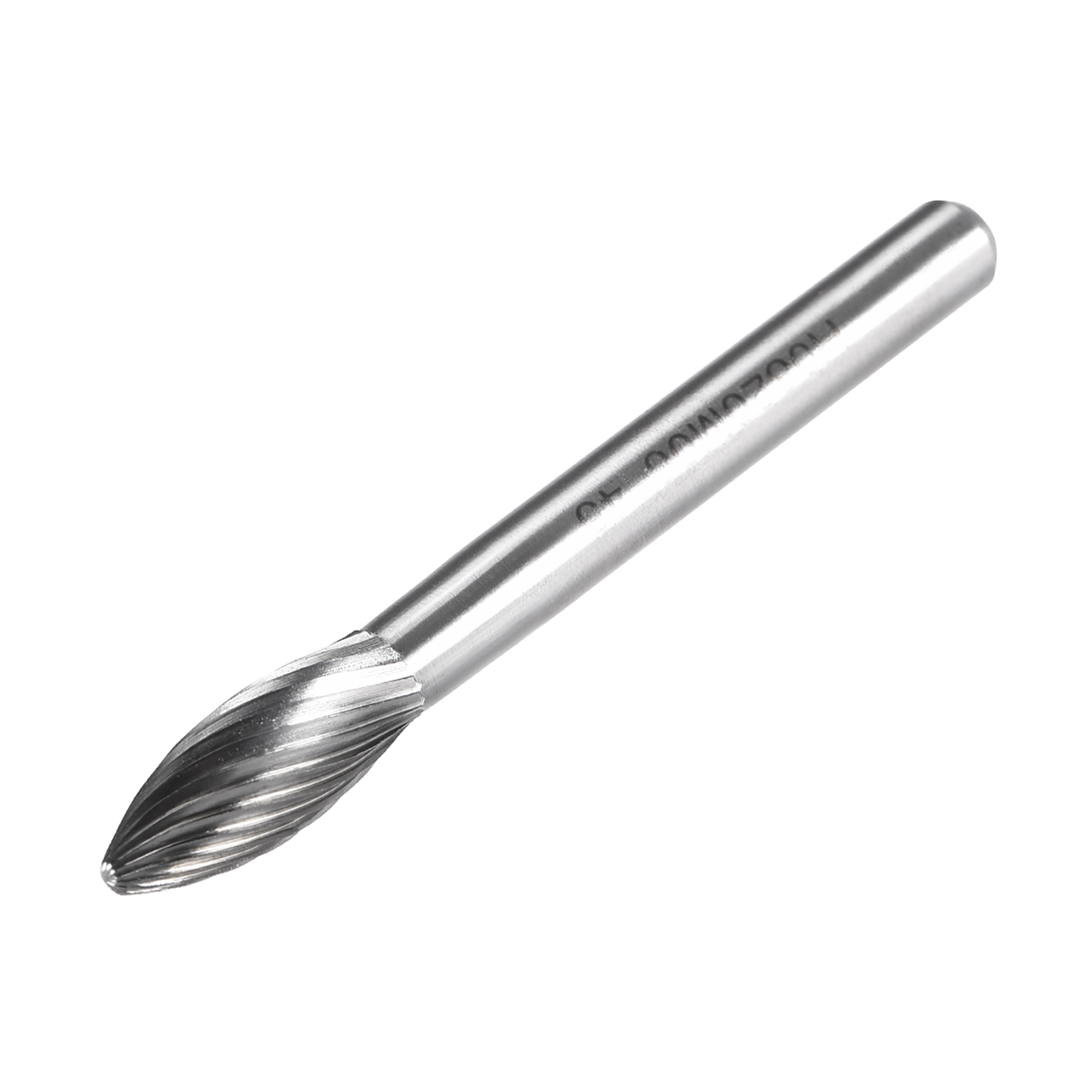 Carbide Burrs YG8 Single Cut Rotary Burrs File Oval Shape Cutting Burrs with 1/4" Shank 8 mm ...
