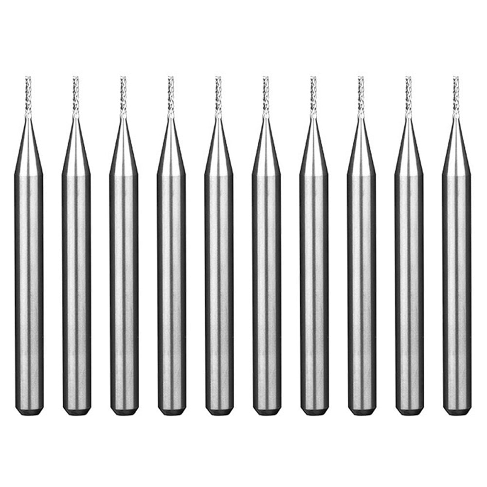 Carbide End Milling Cutter Bits for PCB Machine 10 pack Multiple Sizes ...