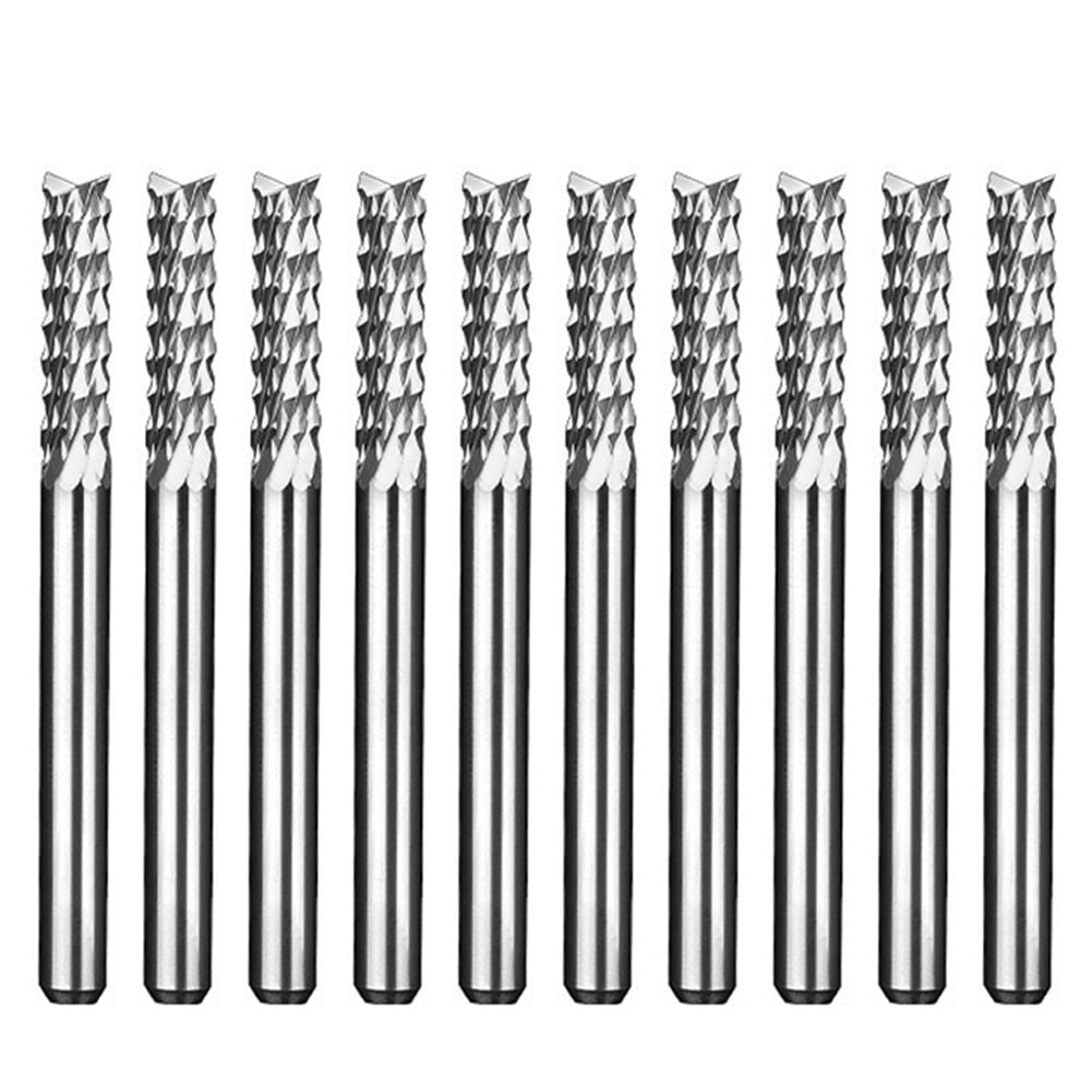 Carbide End Milling Cutter Bits for PCB Machine 10 pack Multiple Sizes ...