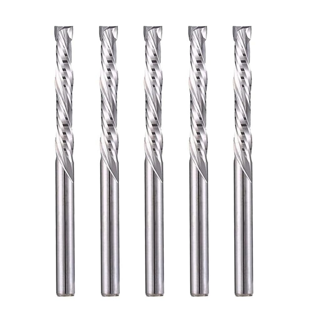 Carbide End Mills Up & Down Cut 1/8 Inch Shank,CNC Spiral Router Bits(3 ...