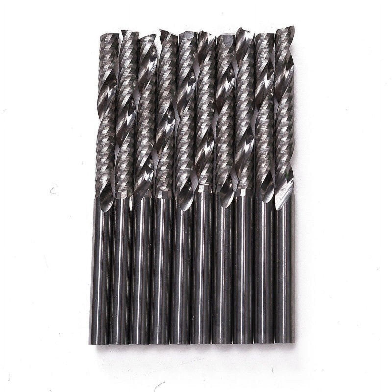 Carbide End Spiral Mill CNC Acrylic Wood Tool Router Bit Sliver PVC ...