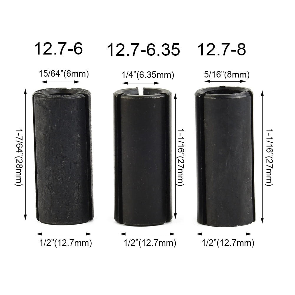 Carbide Engraving Bit CNC Router Tool Adapter Chuck Collets for 6mm to ...