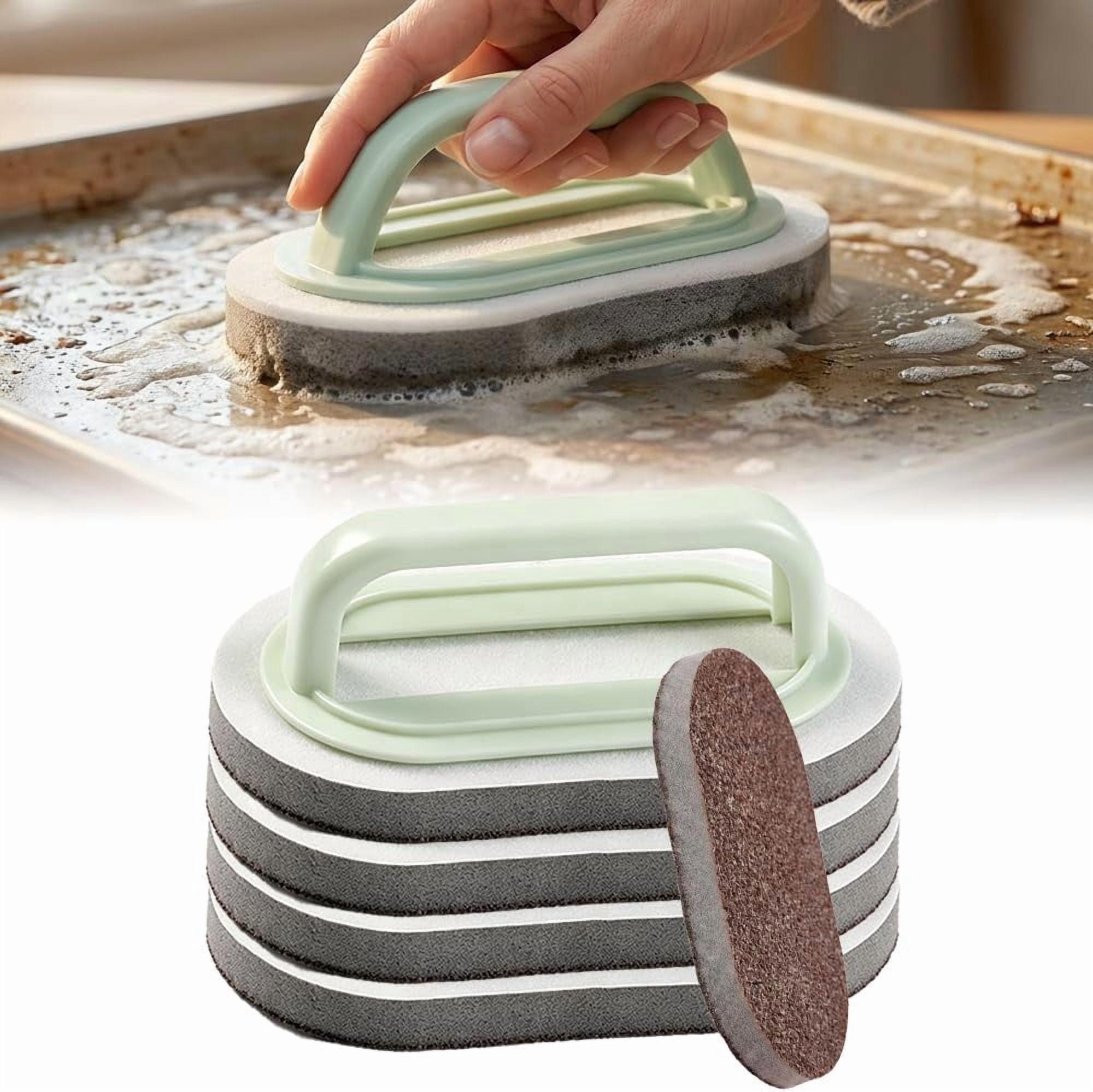 Carbide Heavy Duty Pot Scrubber, Cleaning Brush for Stainless Steel ...
