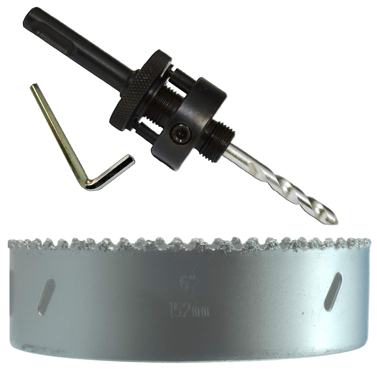 Carbide Hole Saw 6" for Recessed LED Lights Drywall Plaster Ceiling ...