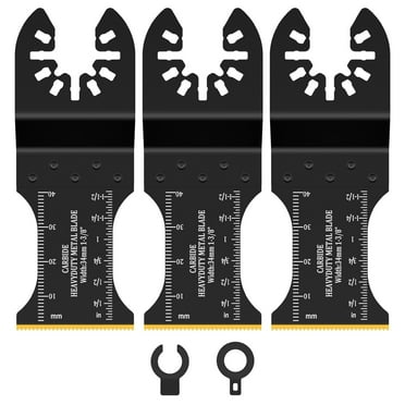 WEN 3-Piece Oscillating Multi-Tool Bi-Metal Titanium-Coated 45mm Blade ...