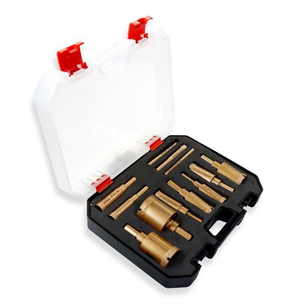 Carbide Sand Hole Saw Drill Bit Set for Glass, Ceramic, Tile, Marble ...