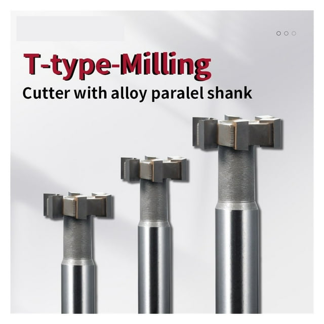 Carbide T-Slot Milling Cutter Tungsten Steel Straight Handle Welding ...