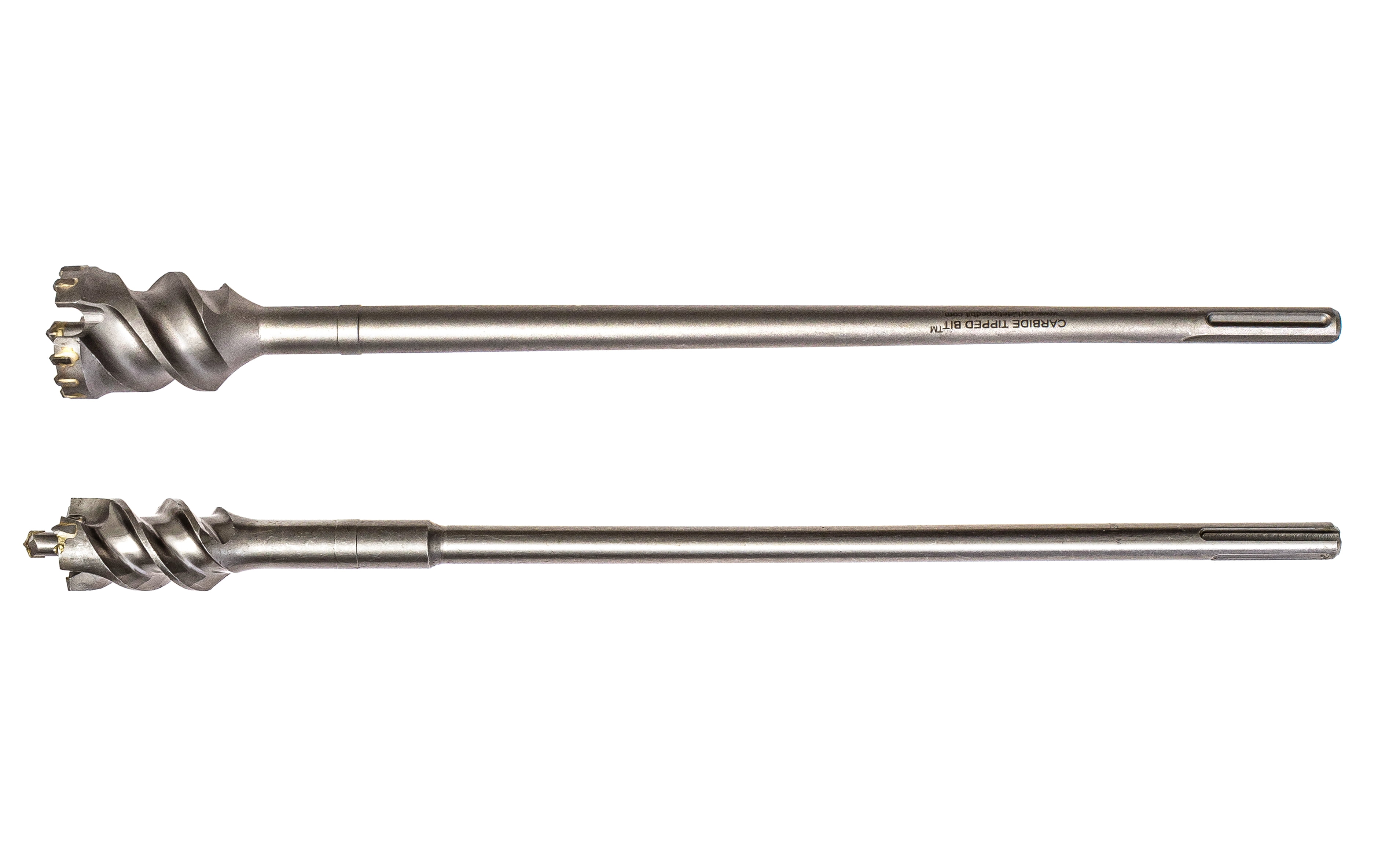 Carbide Tipped BIT, 2 Piece Through Hole Boring Bit Set (2-1/2 X 24, 1-3/4 X 24), SDS Max ...