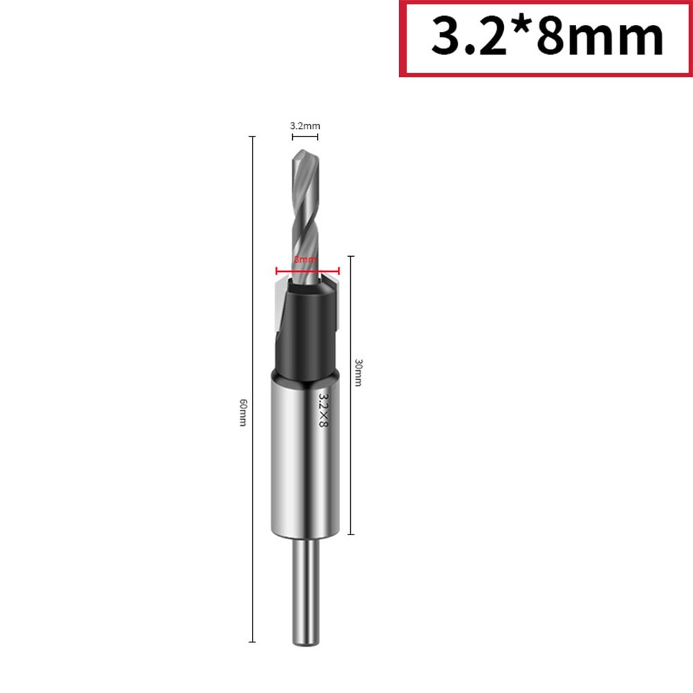 Carbide Tipped Countersink Drill Bits with Depth Stop Hex Shank for ...