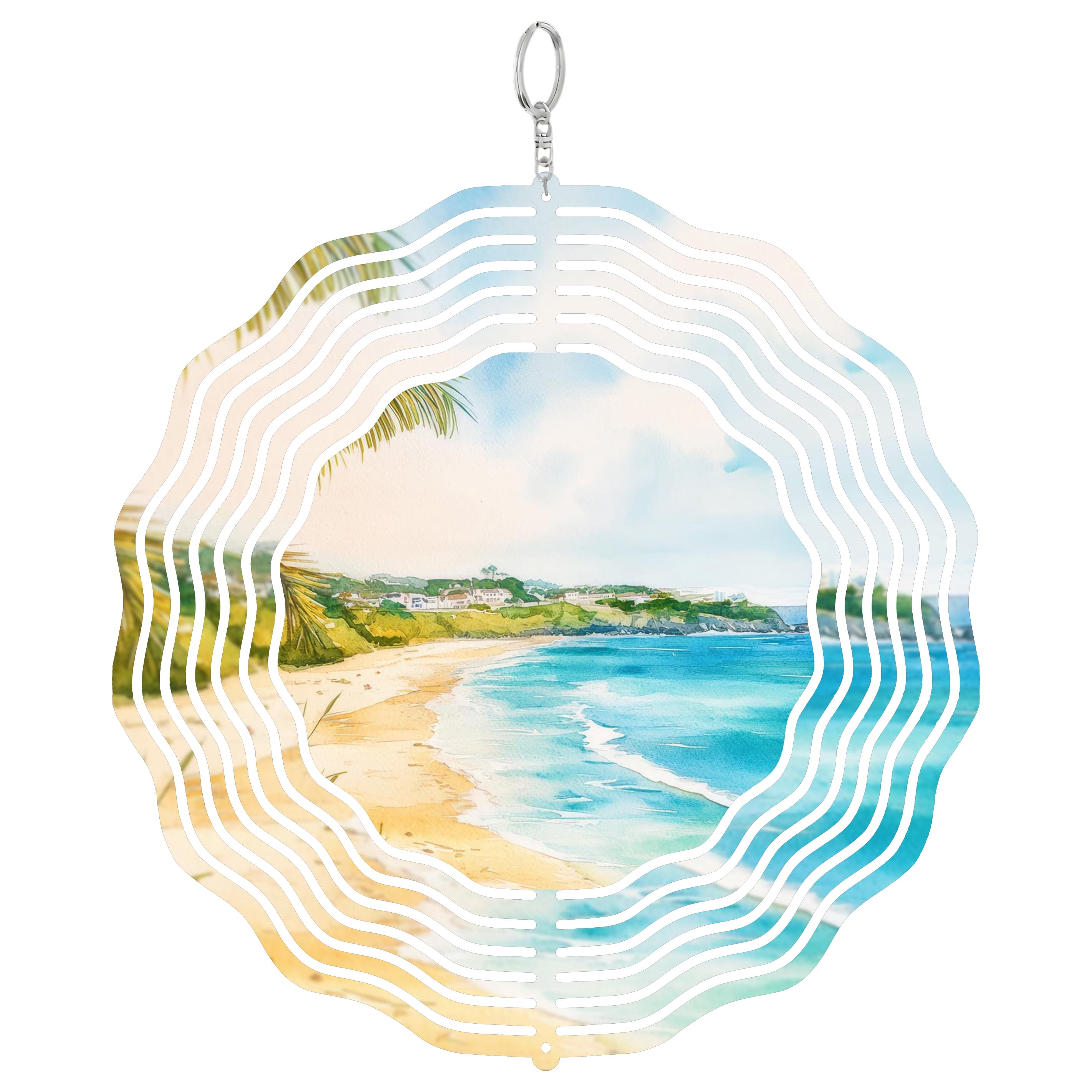 Carbis Bay Wind Spinner, 3D Kinetic Beach Yard Art Outdoor Hanging ...