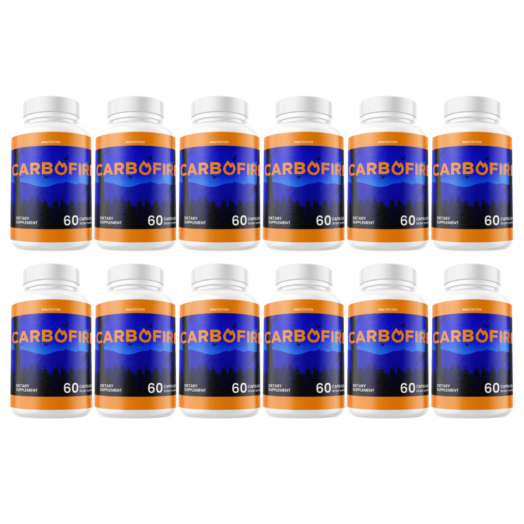 Carbofire Capsules Maximum Strength Formula Supplement - 12 Bottles ...