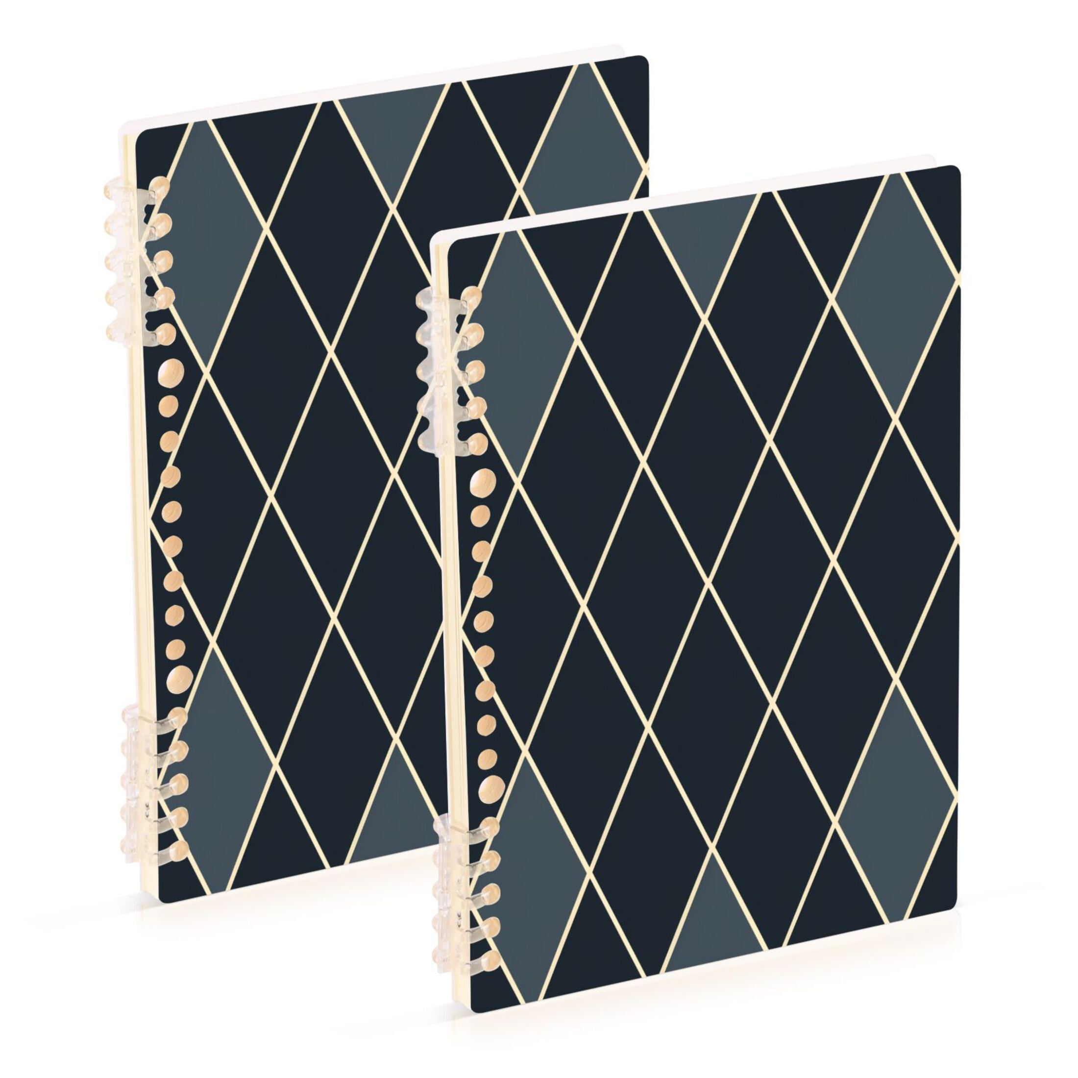 Carbon Black Block Notebooks 2 Pcs 1-subject Journal 60 Sheets A5 ...