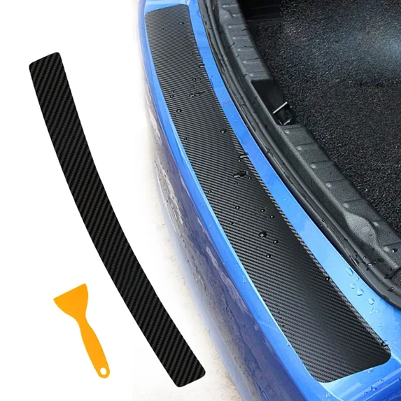 Carbon Bumper Fiber Rear Car Trunk Protector Trim Corner Accessories ...