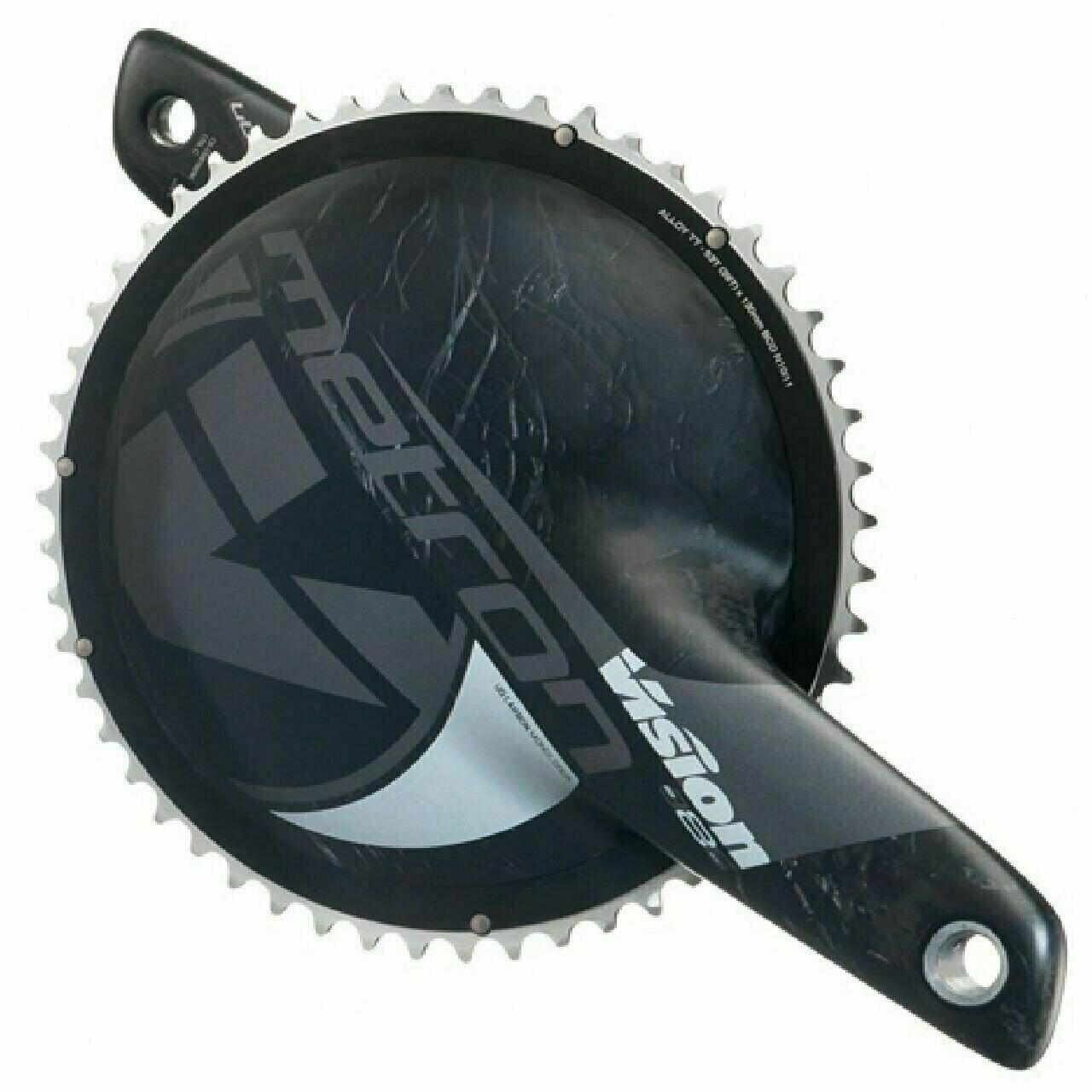 Vision Metron TT Carbon Crankset 170mm Road/Tri Crankset 39/53T 386EVO ...