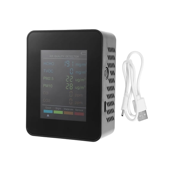 Carbon Dioxide Detector, Co2 Humidity Air Quality Monitor Meter ...