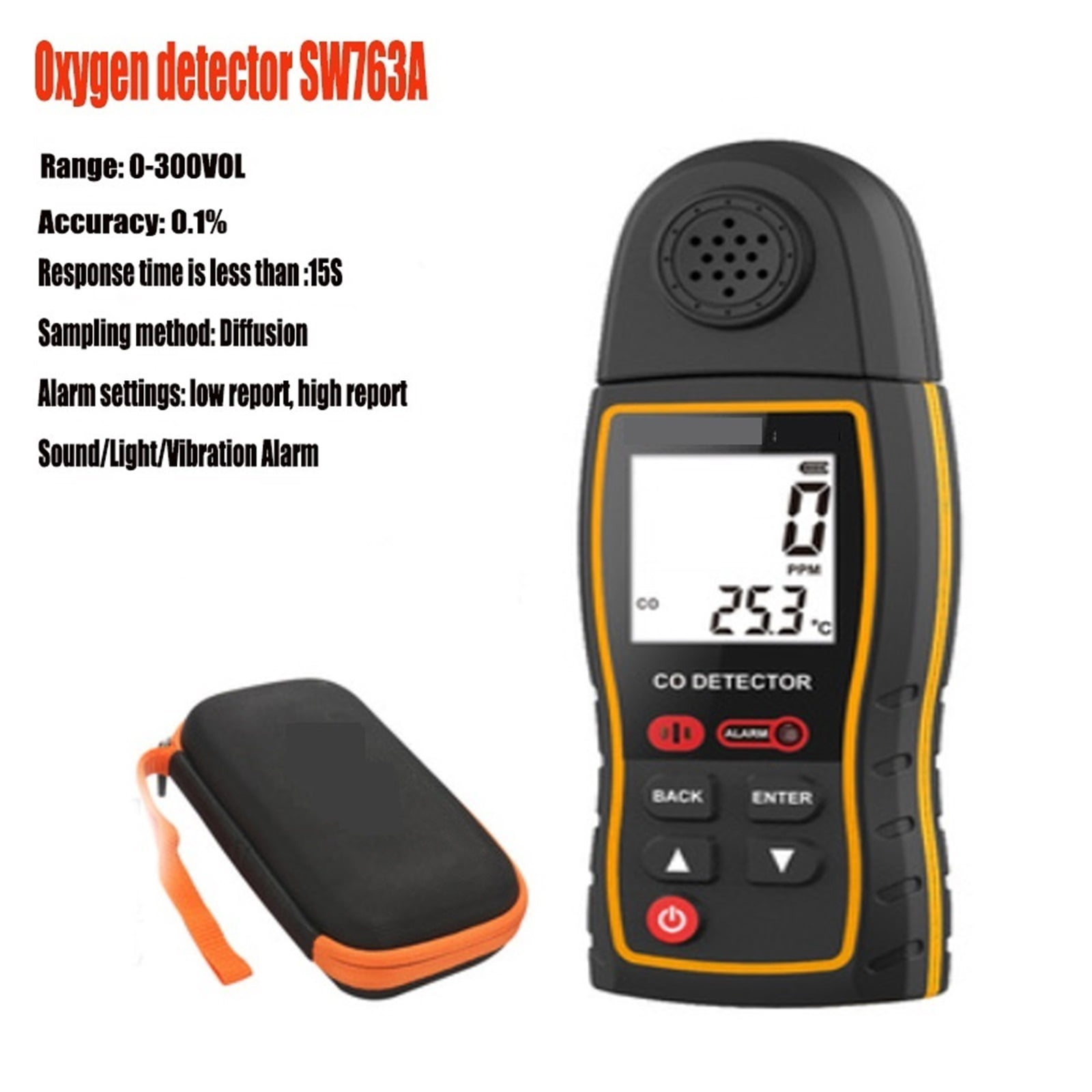 Carbon Dioxide Meter Handheld Multifunctional Gas Detector CO2 Detector ...