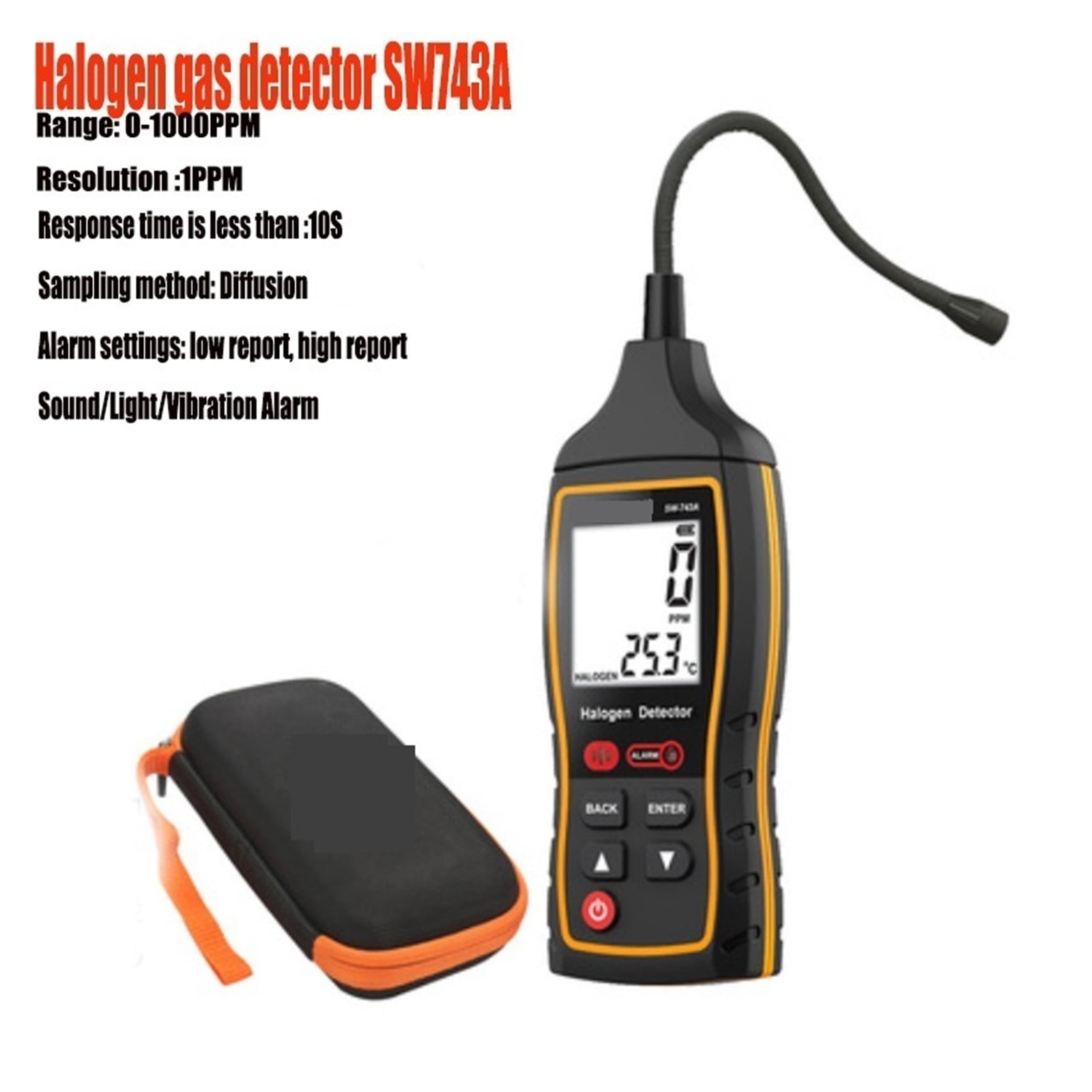 Carbon Dioxide Meter Handheld Multifunctional Gas Detector CO2 Detector ...