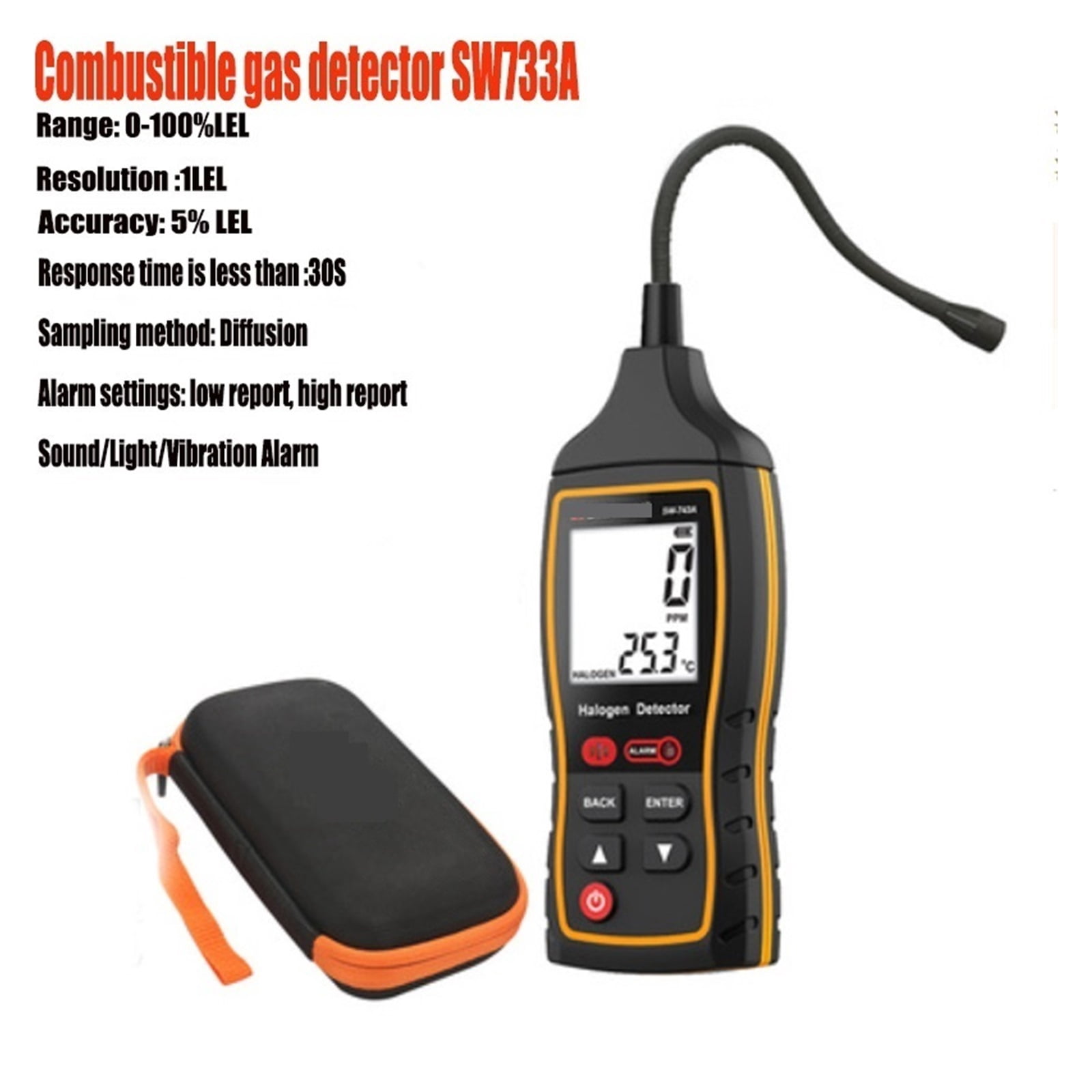 Carbon Dioxide Meter Handheld Multifunctional Gas Detector CO2 Detector ...