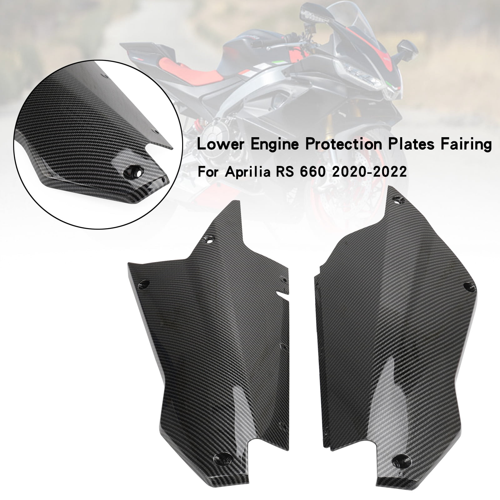 Carbon Engine Lower Belly Pan Panels Guard Fairing for Aprilia RS 660 ...