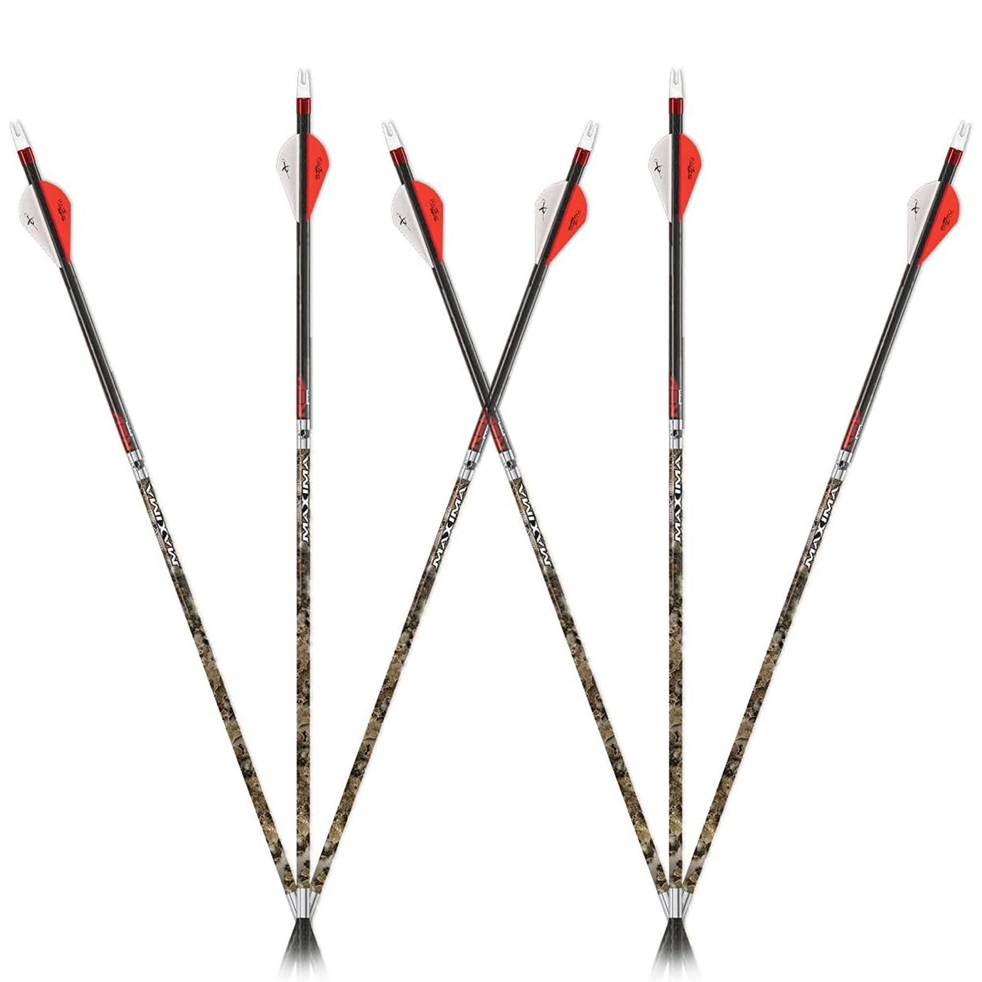 Carbon Express Hunting Arrows - Maxima Red SD Contour .203, 6-Pack ...
